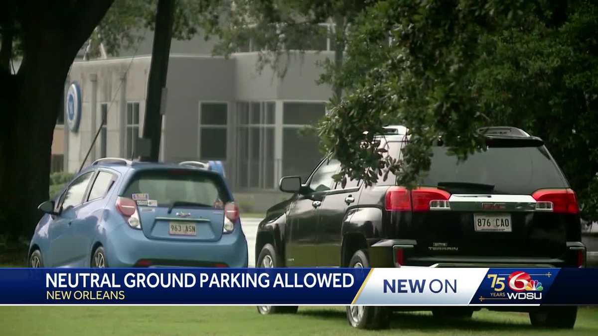 New Orleans neutral ground parking allowed