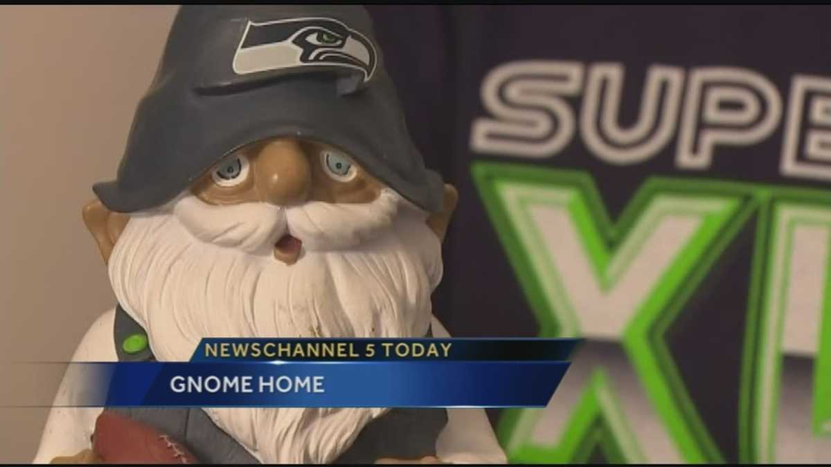 Stolen gnome returns home