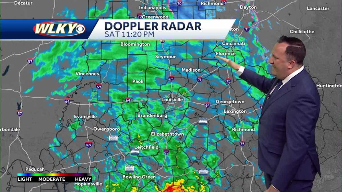 Showers tonight, drier and chilly Sunday