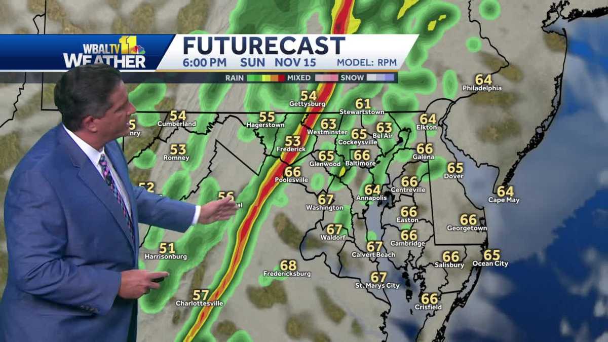 Front to bring heavy rain, strong winds