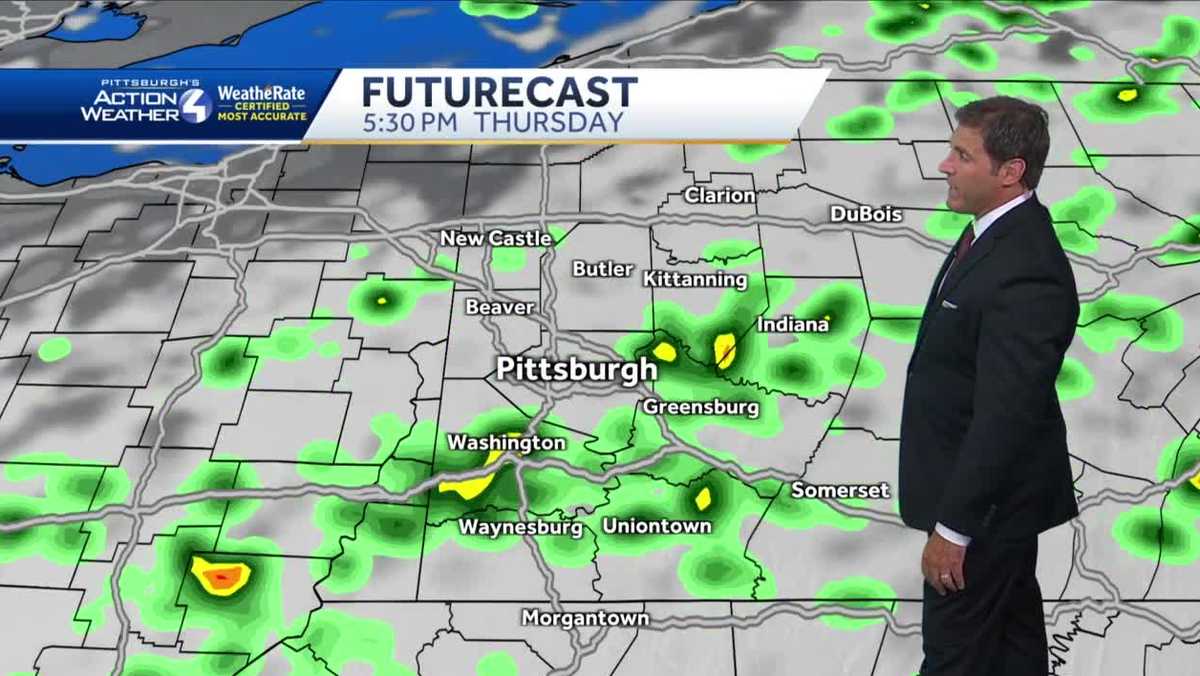 Pittsburgh weather: Widespread morning rain, more scattered later