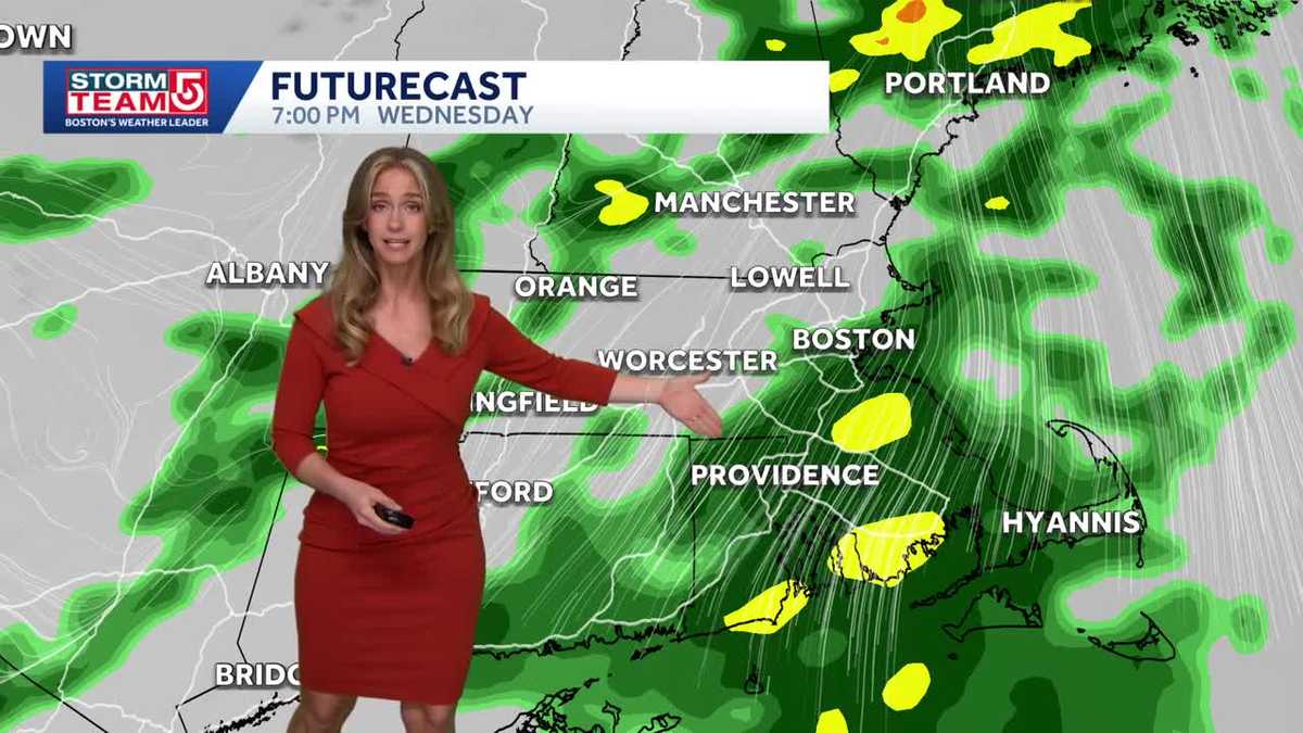 Video: Rainy evening commute ahead