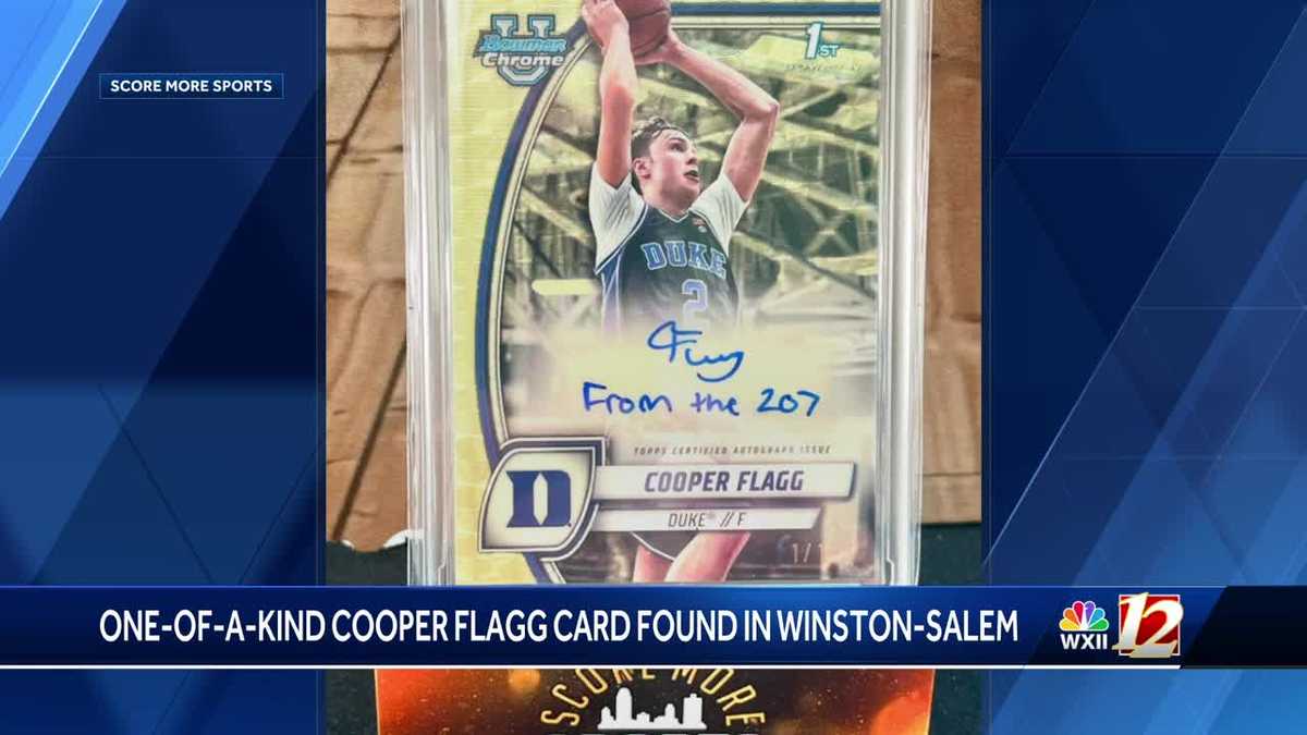 Rare Cooper Flagg trading card found at Winston-Salem store