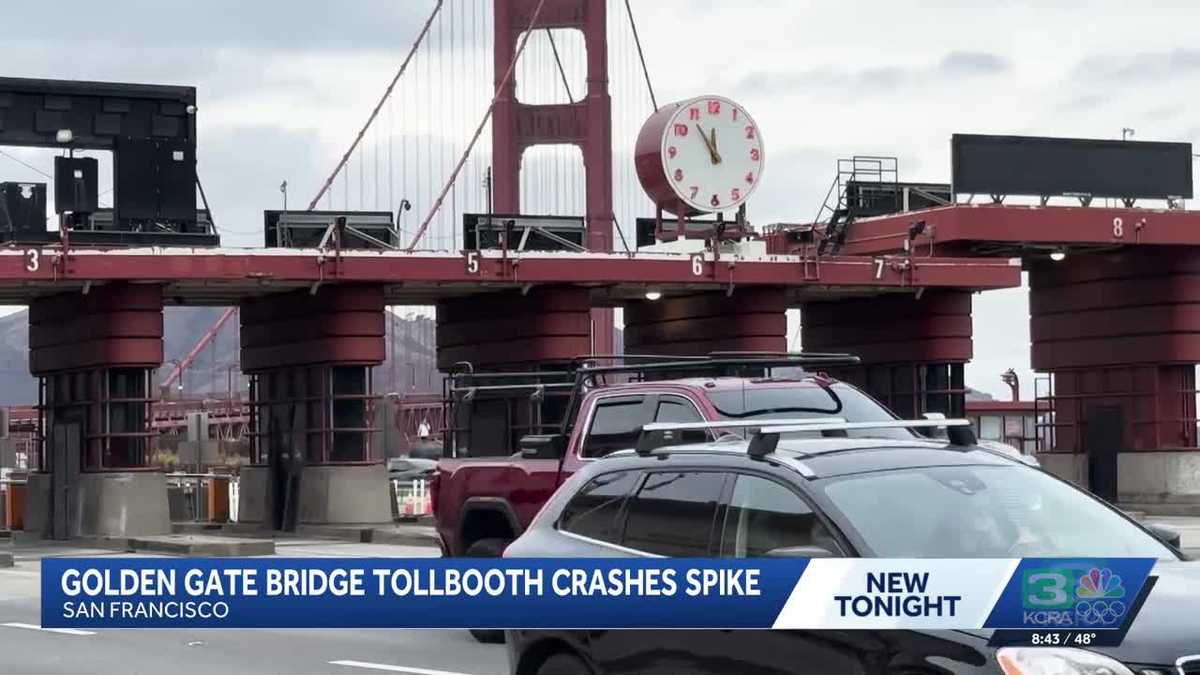 Golden Gate Bridge toll plaza crashes are spiking this year