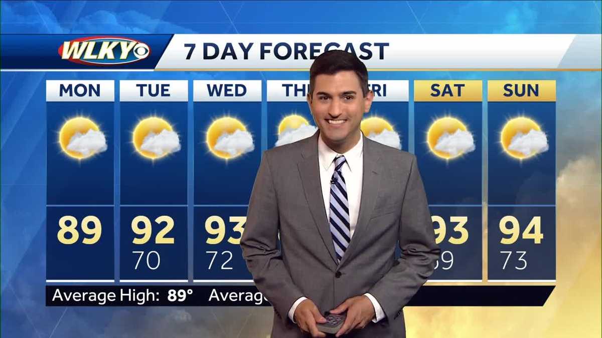 Seasonably warm Monday