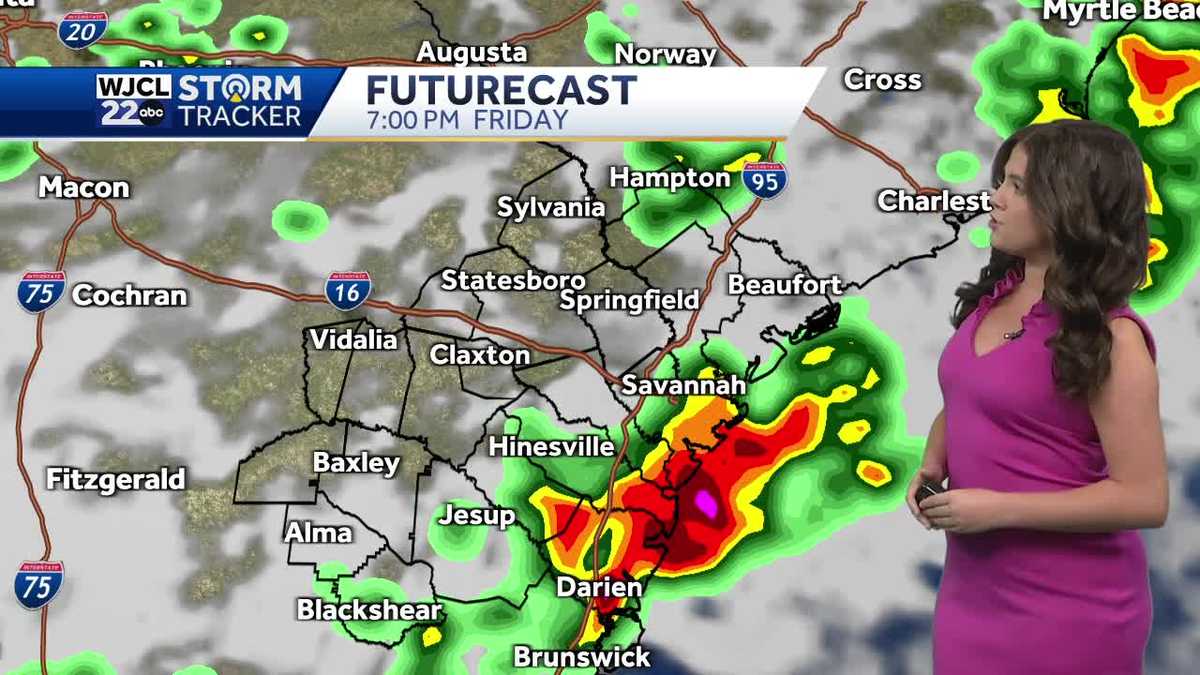 Hot temps and severe weather today in SE Georgia and the Lowcountry