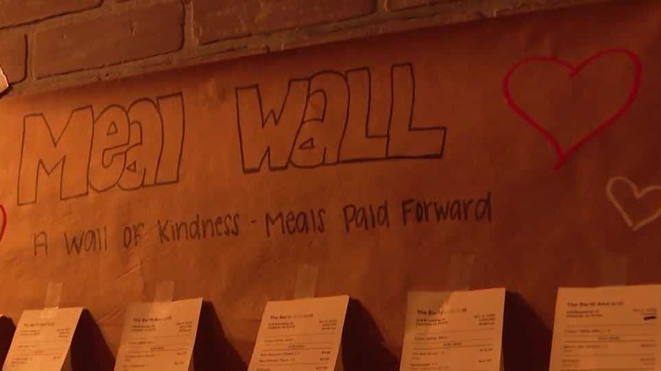 Iowa restaurant creates 'Meal Wall' to help those in need