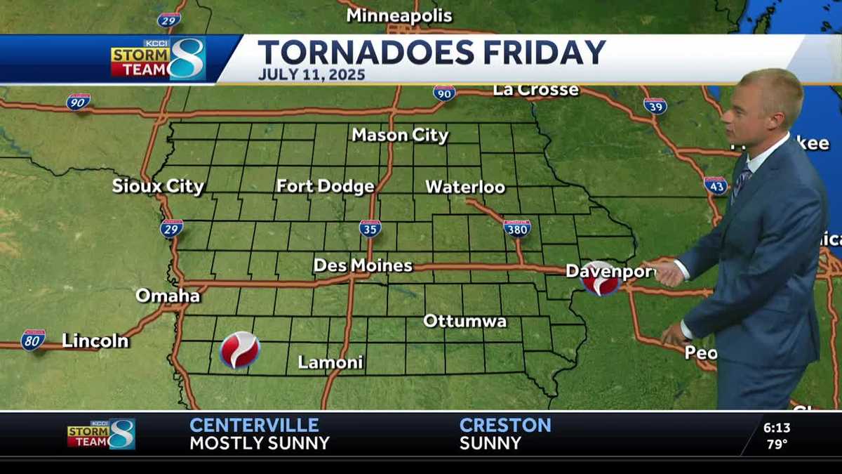 At least 2 tornadoes confirmed in Iowa from Friday's storms