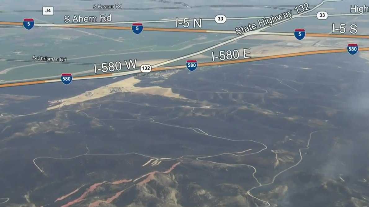 Photos and video: LiveCopter 3 shows where the Corral Fire burned