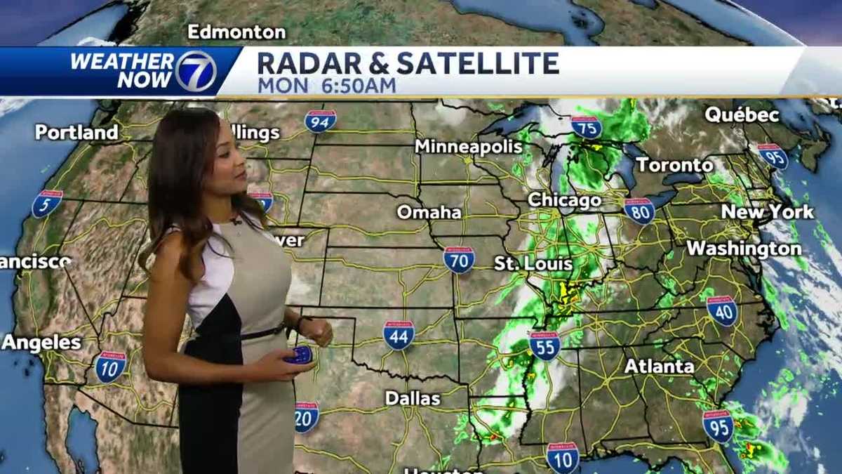 Fall-like weather moves in Monday