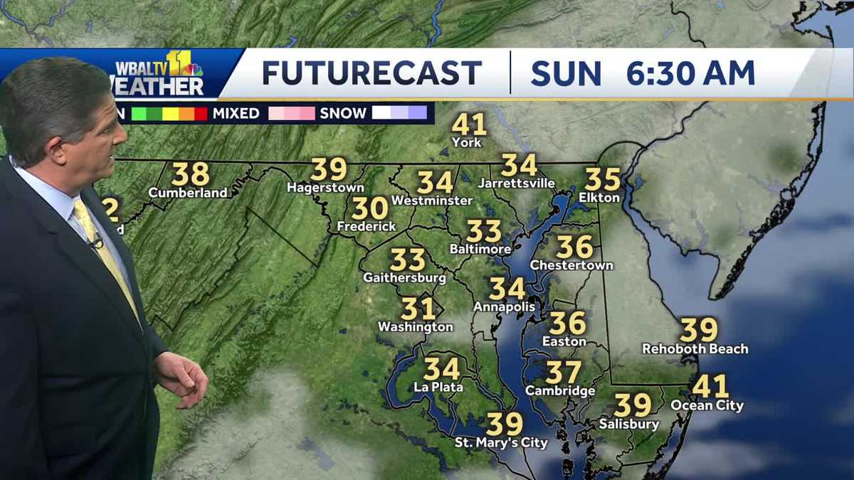 Another chilly night ahead before a mild Sunday