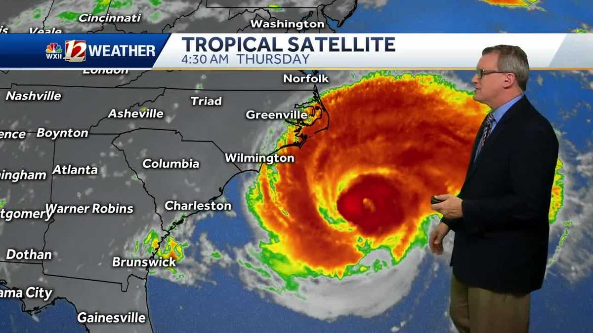 Hurricane Florence expected to make landfall as early as Thursday night
