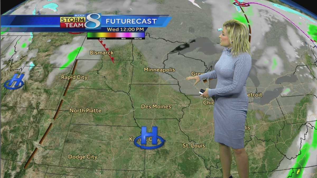 KCCI 8 noon video forecast