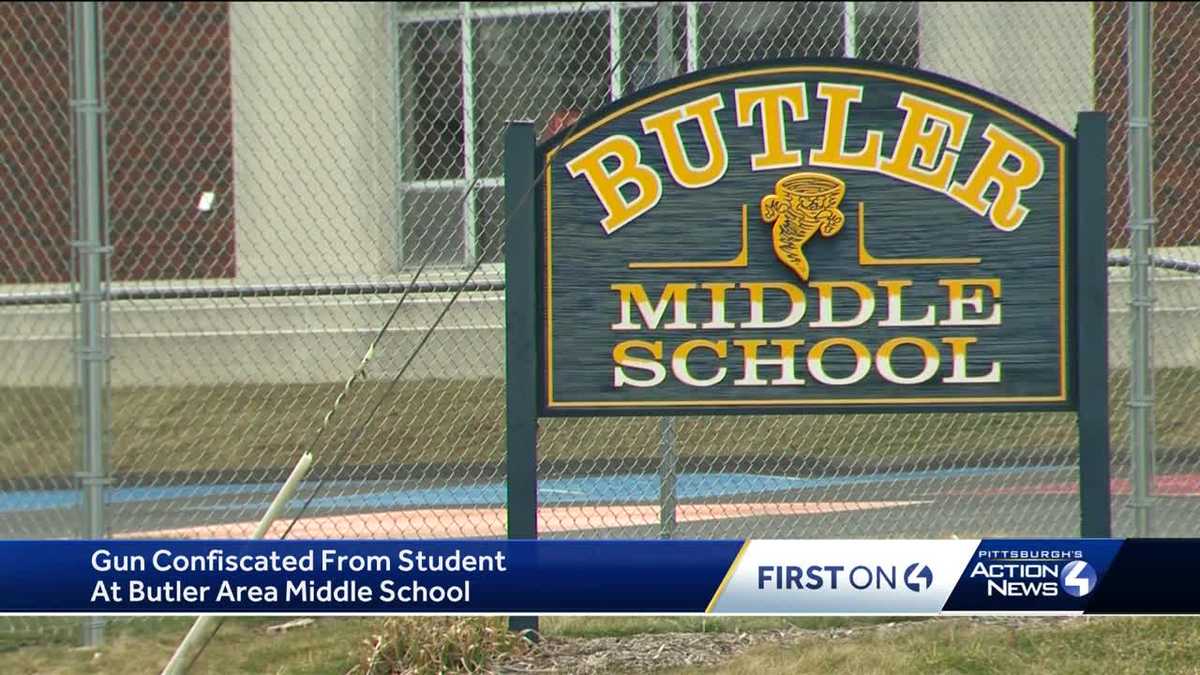Gun found in 13-year-old's bag at Butler Middle School