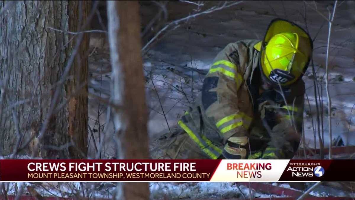 Crews battle Westmoreland County structure fire