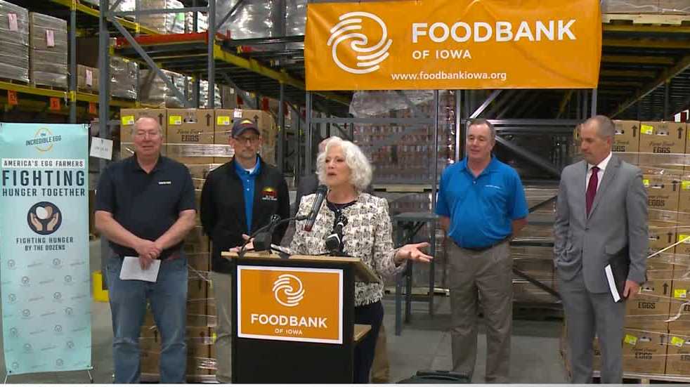 Iowa Egg Council donates 14,000 dozen eggs to Food Bank of Iowa