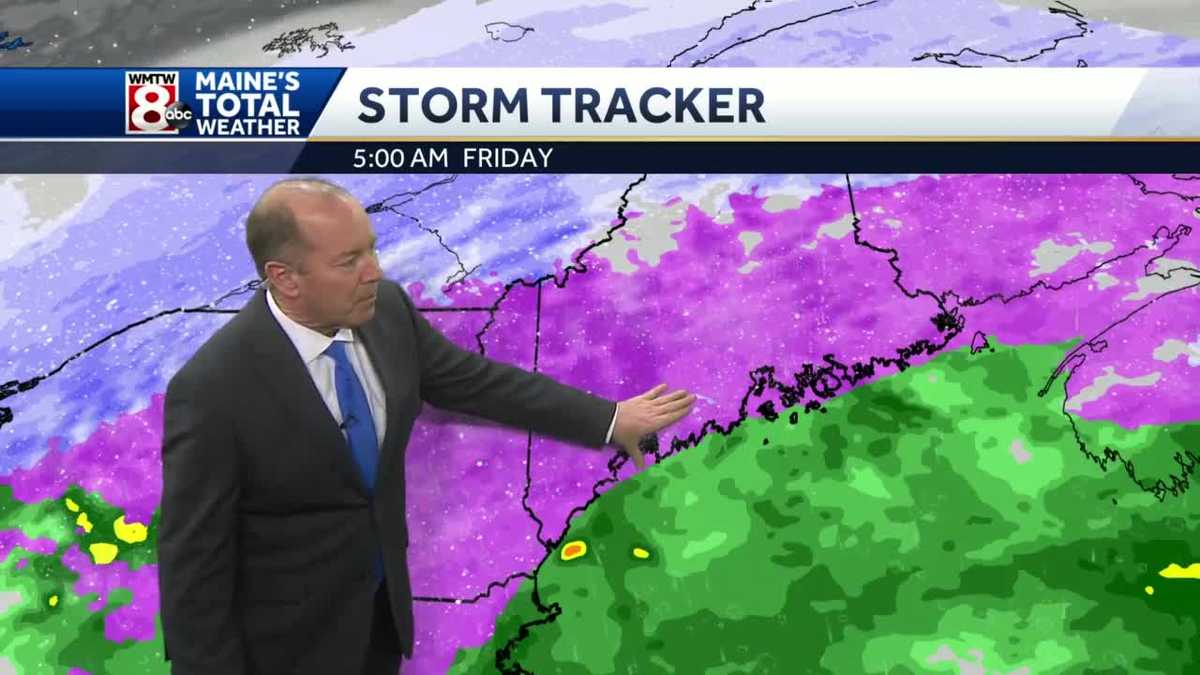 Snow turns to ice overnight