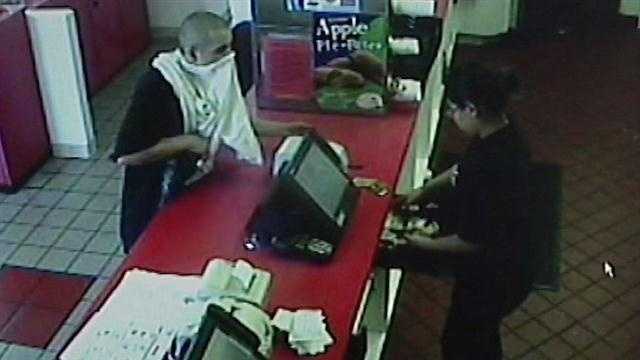 Surveillance video captures burger crimes