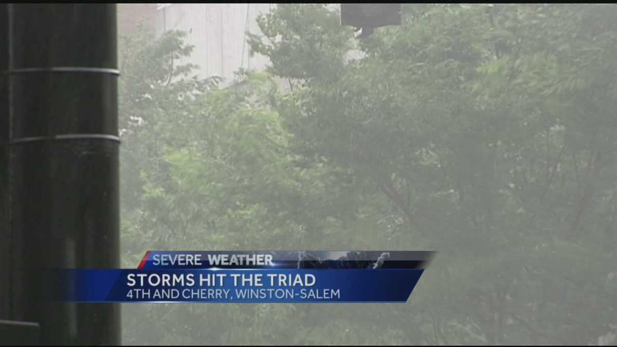 Storms roll through Piedmont, dropping heavy rain, hail