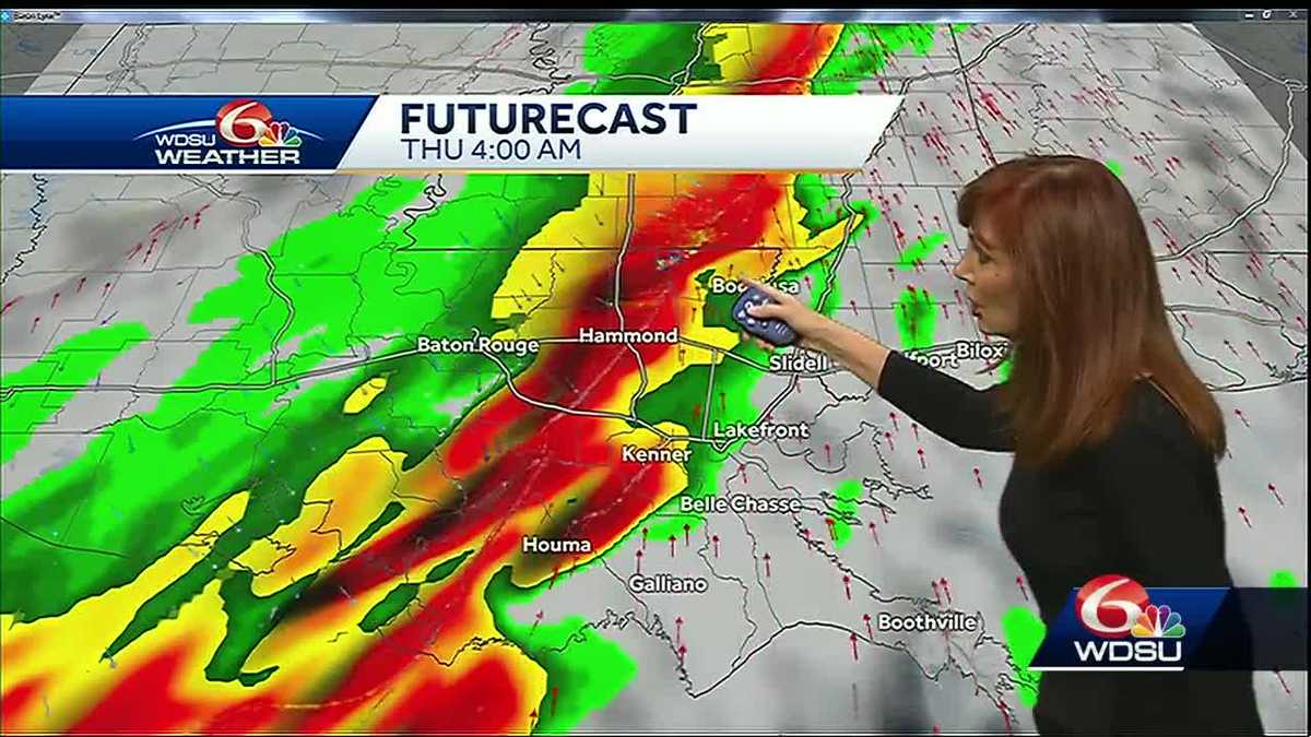 Severe weather risk in the morning
