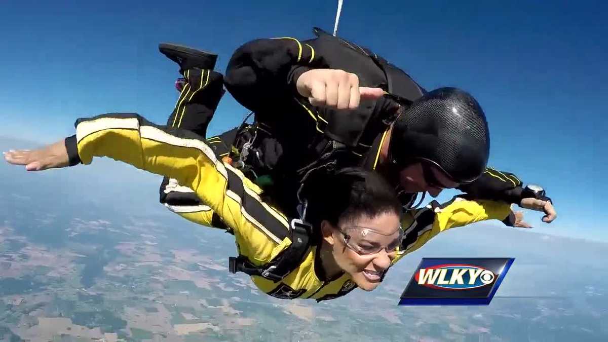 WLKY's Monica Hardin takes leap of faith, skydives with Golden Knights
