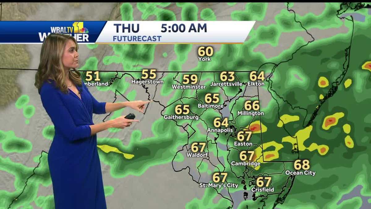Steady rain Wednesday
