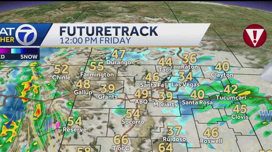 Winter storm pattern enters New Mexico
