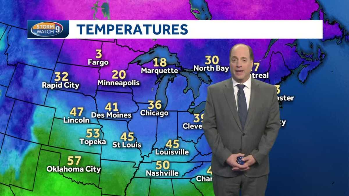 Update: Temperature swings ahead