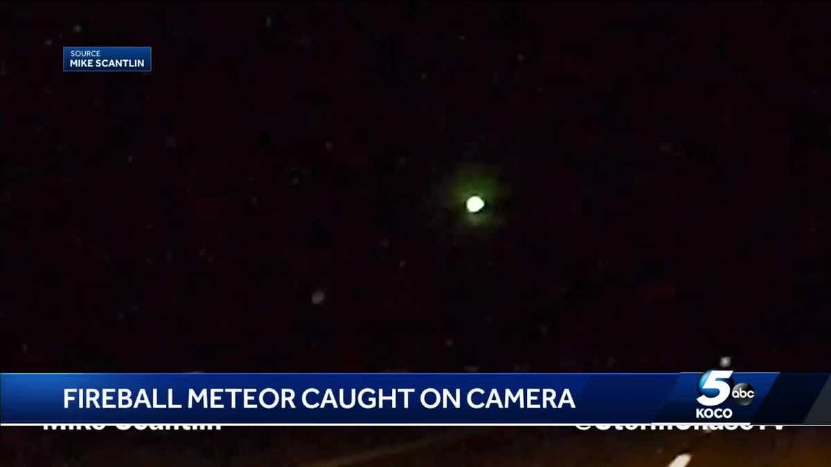 Fireball meteor caught on camera in Noble County