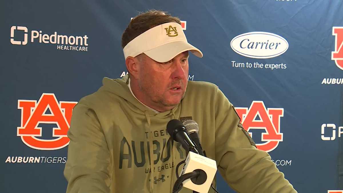 Auburn head football coach on 'disappointing season' after Iron Bowl loss