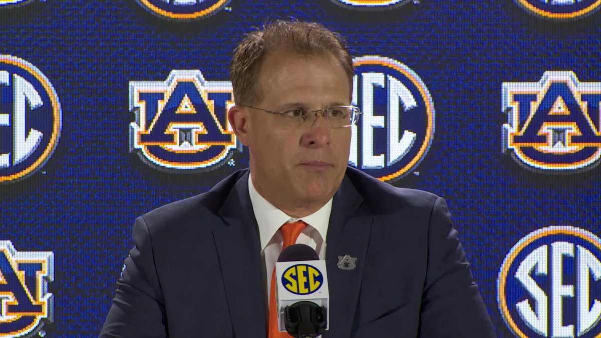 Auburn head coach Gus Malzahn at SEC Football Media Days