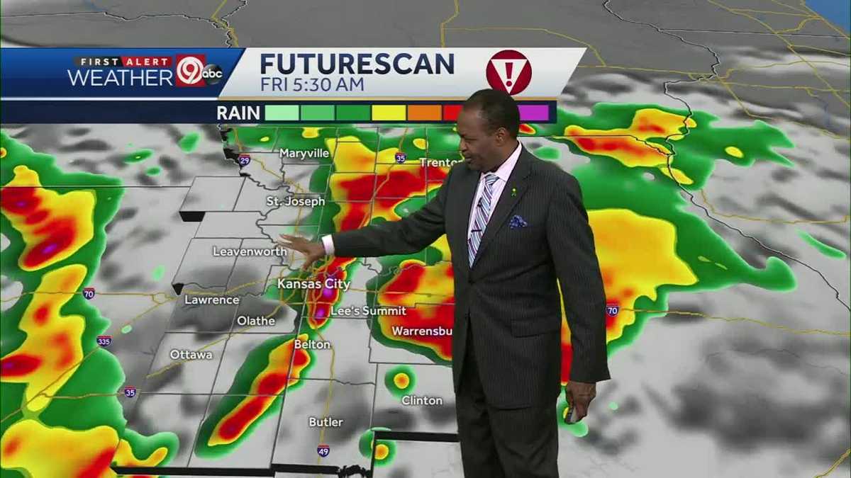 Storms to roll in early Friday, heavy rain possible at times