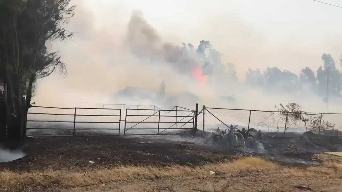 Crews contain grass fire near Sacramento International Airport