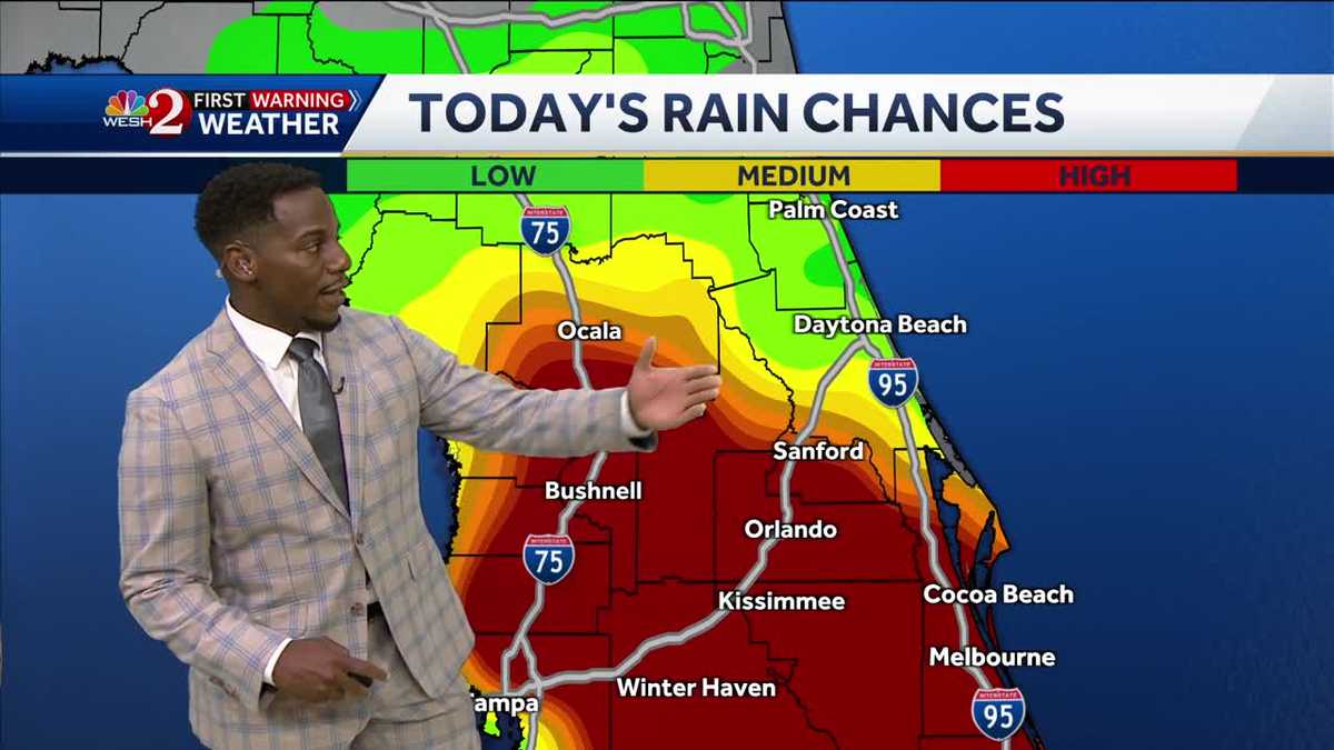 Heavy rainfall continues Thursday afternoon in Central Florida