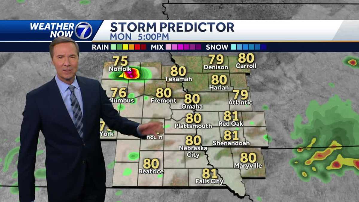 Tracking more storms for Omaha Monday night and Tuesday