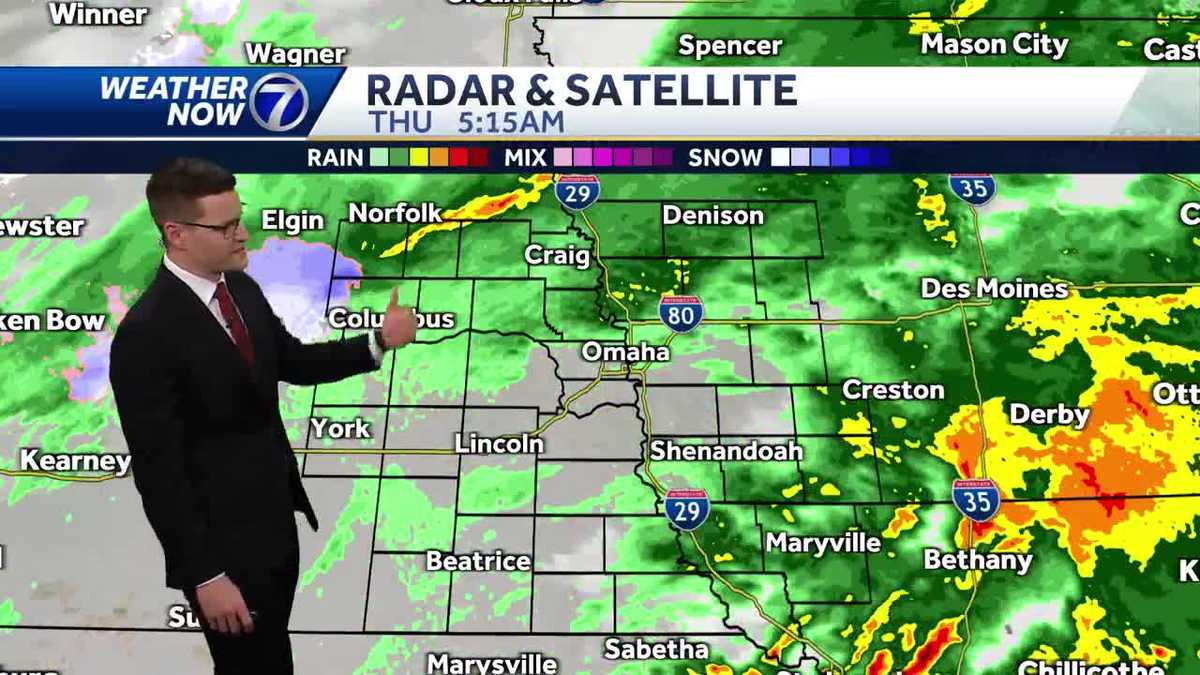 Omaha morning weather forecast for Thursday, April 18