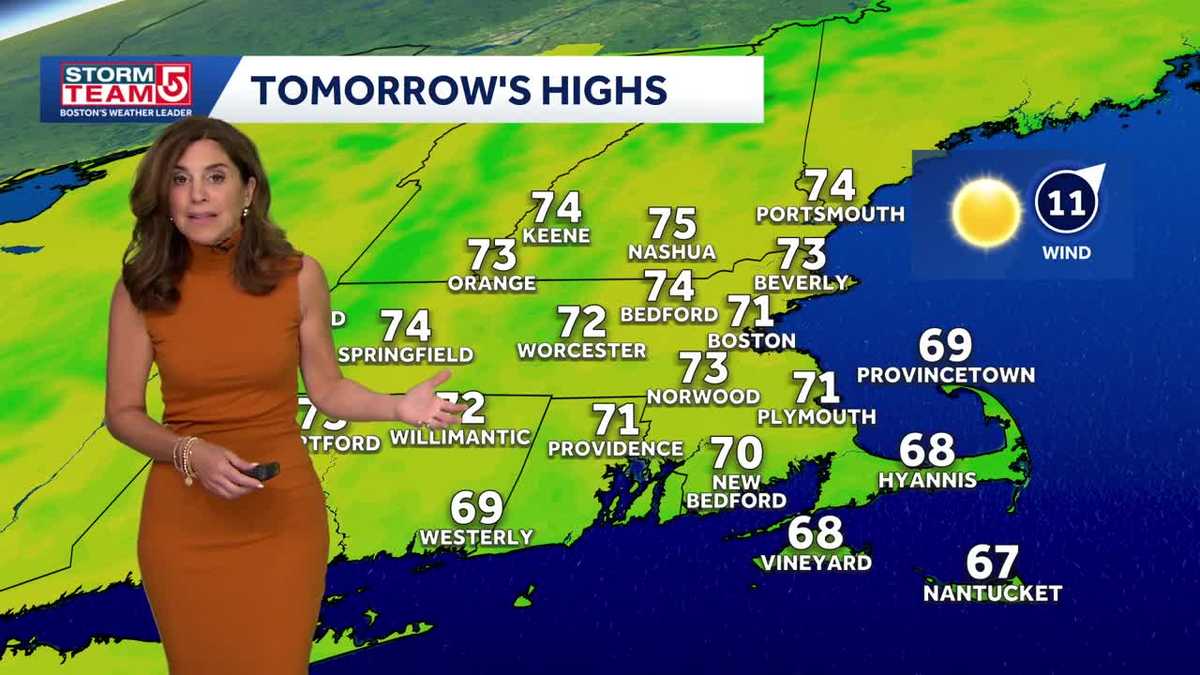 Video: Brisk day before summer-like weather returns