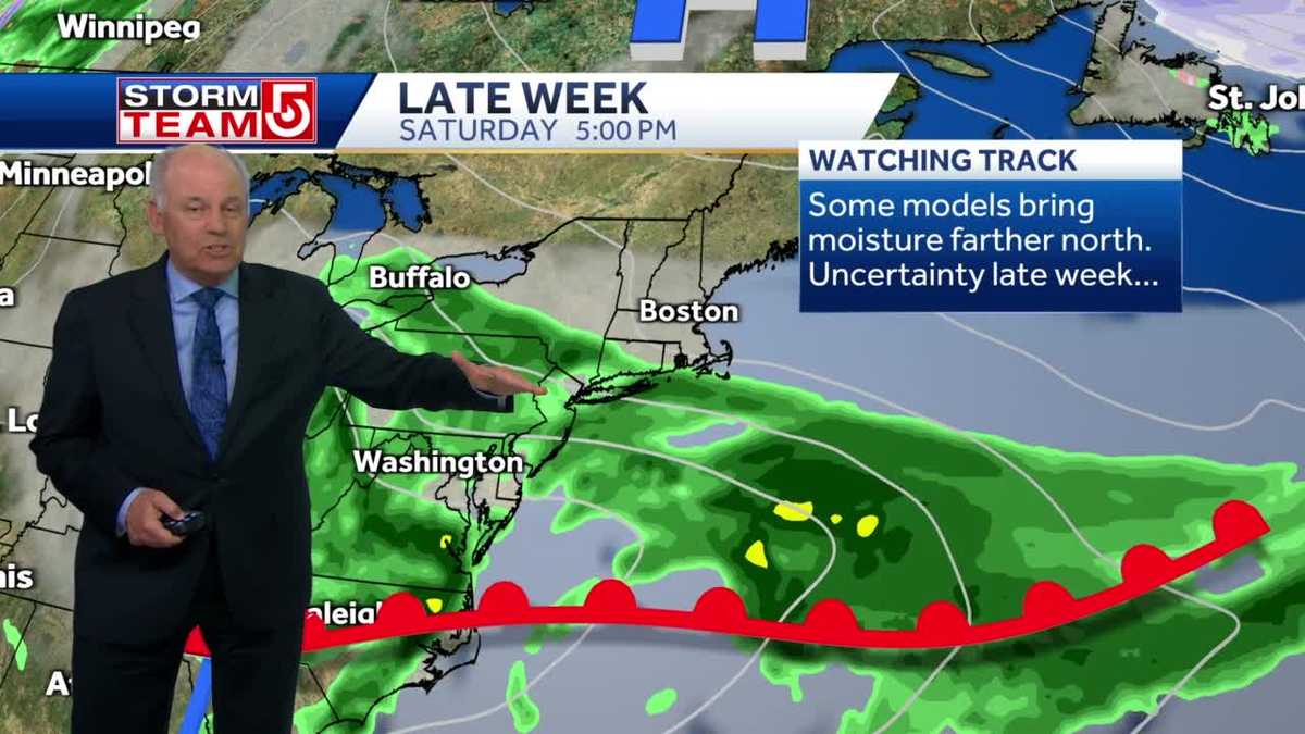 Video: Cold rain Wednesday; Watching track of weekend storm