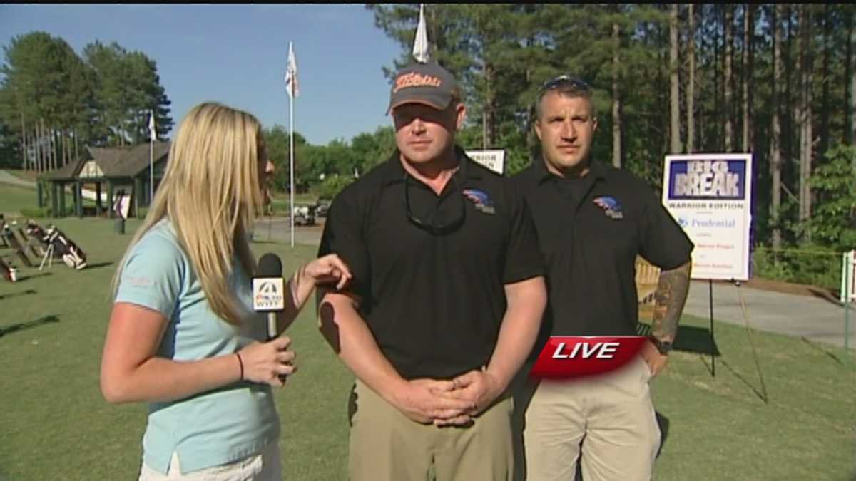 WYFF News 4’s Mandy Gaither plays in golf tournament to support veterans