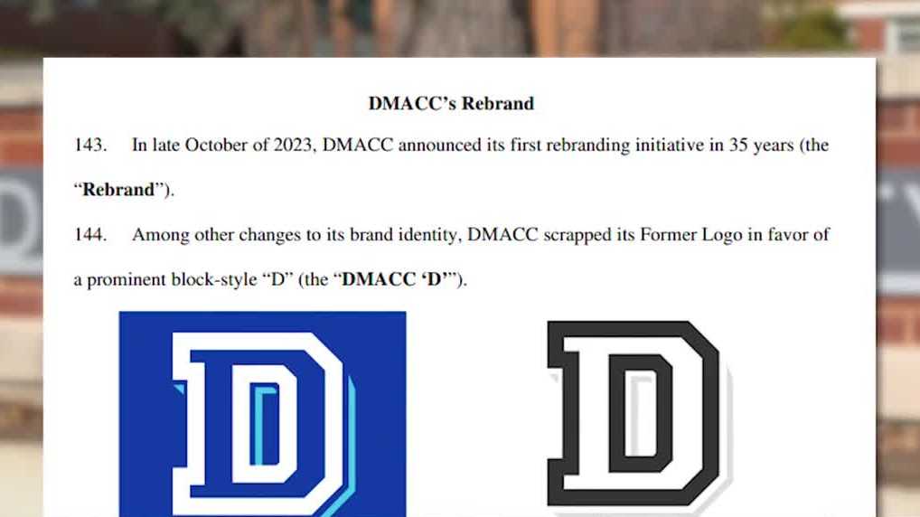 Judge blocks DMACC's 'D' logo amid Drake trademark dispute