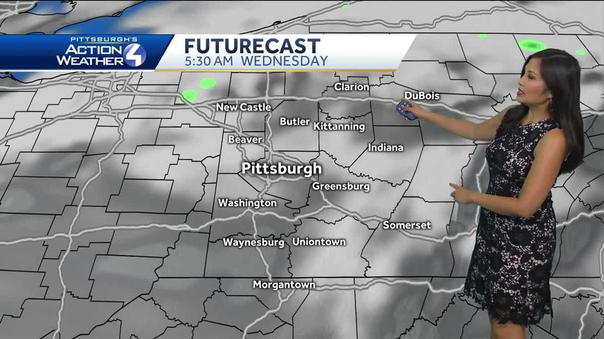 Cold, breezy day with isolated showers