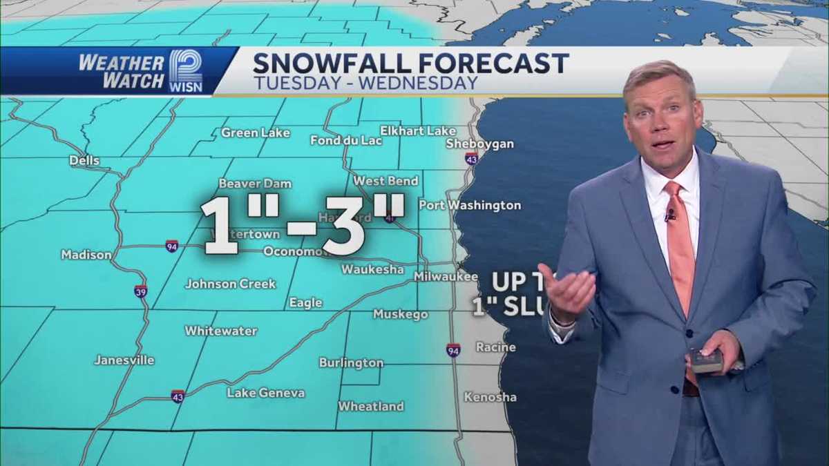 Wisconsin winter weather, rain-snow impacting SE Milwaukee