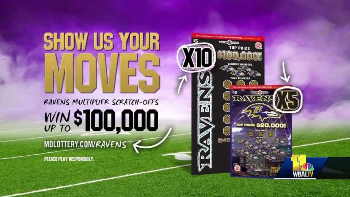 Ravens scratch off among newest Maryland Lottery games!