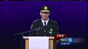Des Moines police chief gives moving speech at Farrell funeral