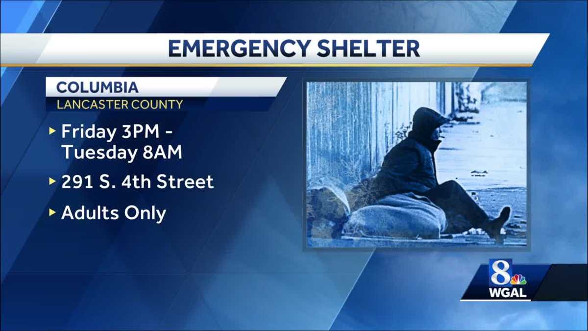 Columbia emergency housing in cold storm