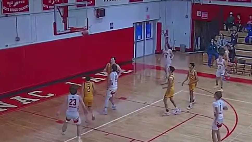 Video: Check out Saranac Lakes' Caleb Akey hit 3-point buzzer beater to ...