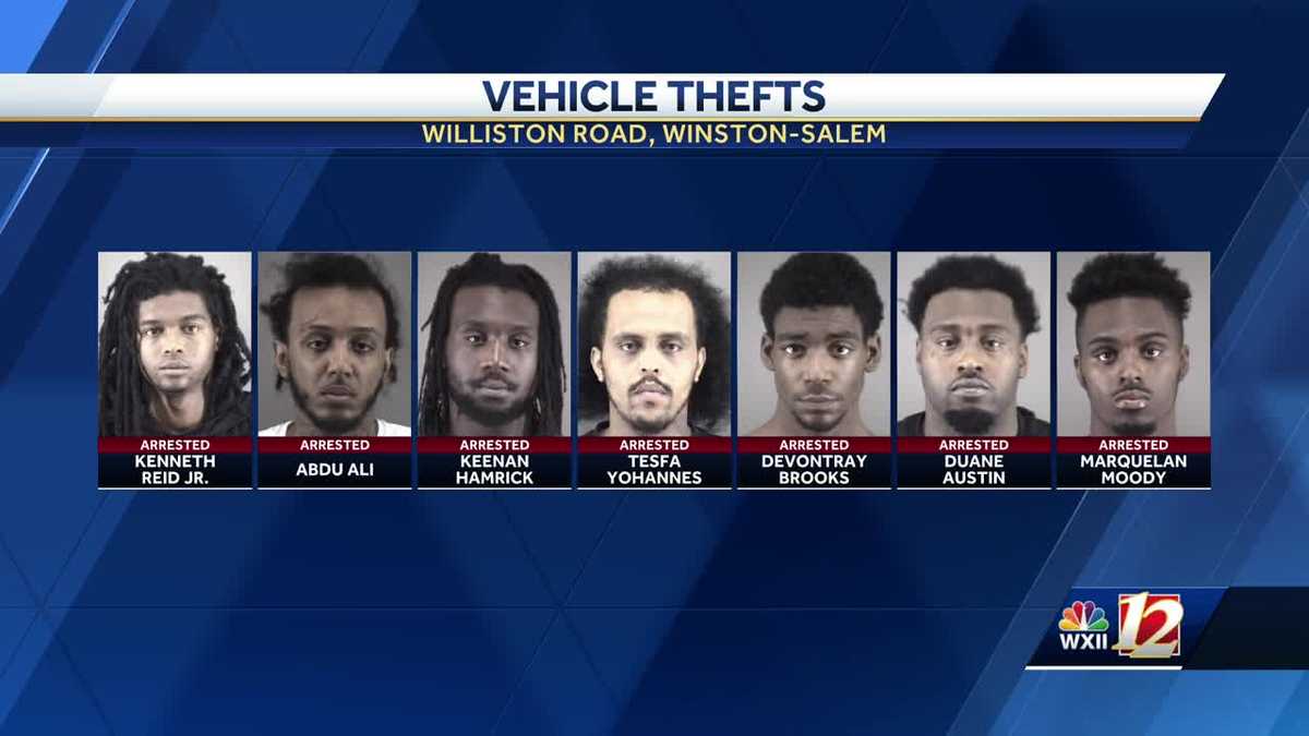 Seven suspects accused of car theft arrested, all facing nearly $200K ...