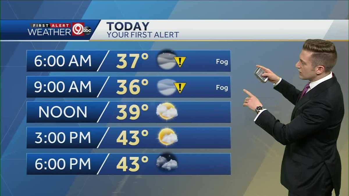 Damp, cold start for Tuesday