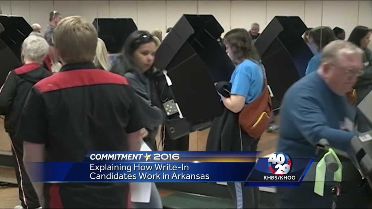 Can you write in a candidate on your ballot?