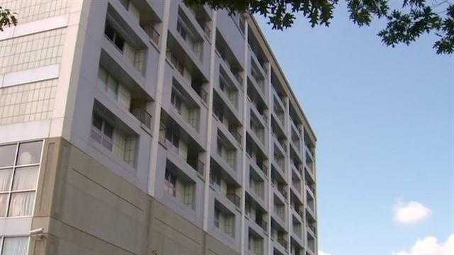 Student survives five story fall